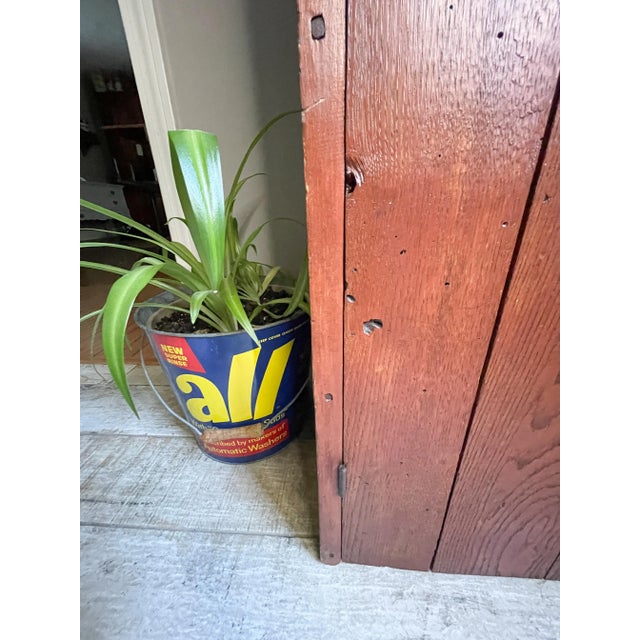 1920s Antique Red Pine Cubby Cabinet | Chairish