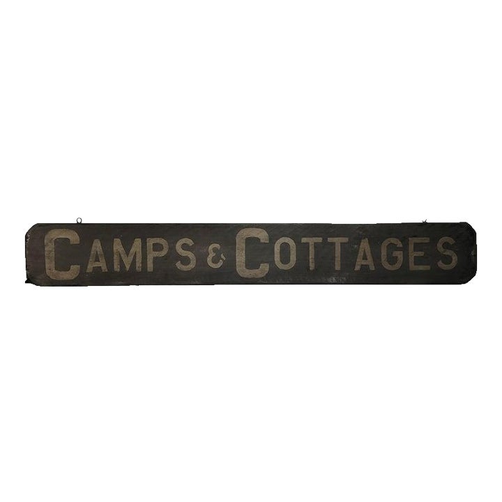 Camps & Cottages Trade Sign | Chairish