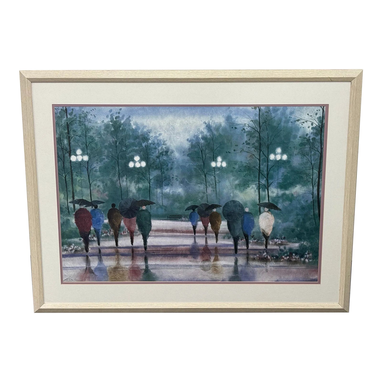 Circa 1995 Russ Erickson "A Walk in the Park", Print | Chairish