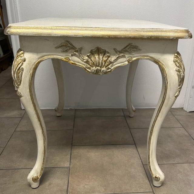 Vintage French Style Wood Side Table | Chairish