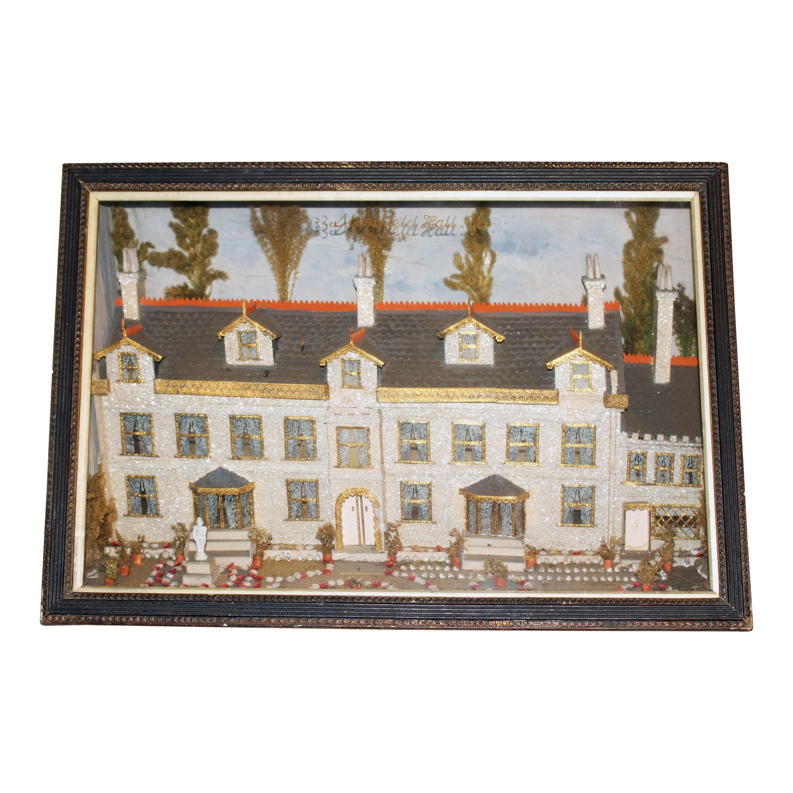 Vintage English Diorama of Stanfield Hall | Chairish
