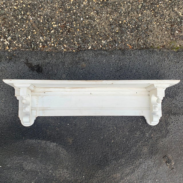 1910s French Country Distressed Antique Wall Shelf | Chairish
