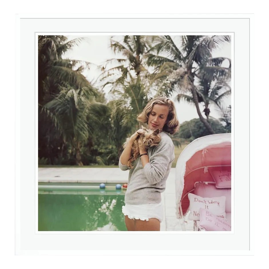 Alice Topping 1959 by Slim Aarons White Framed C Print | Chairish