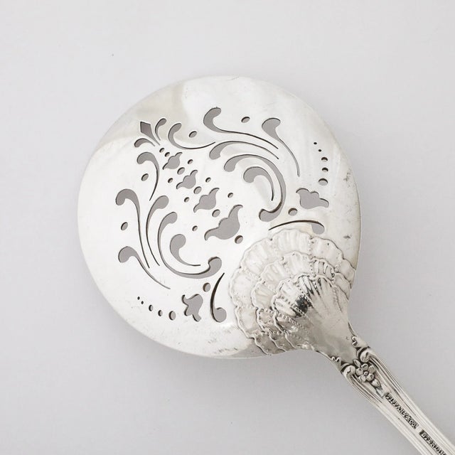 Tiffany and Co. 19th Century Sterling Scalloped Floral Pierced Serving ...