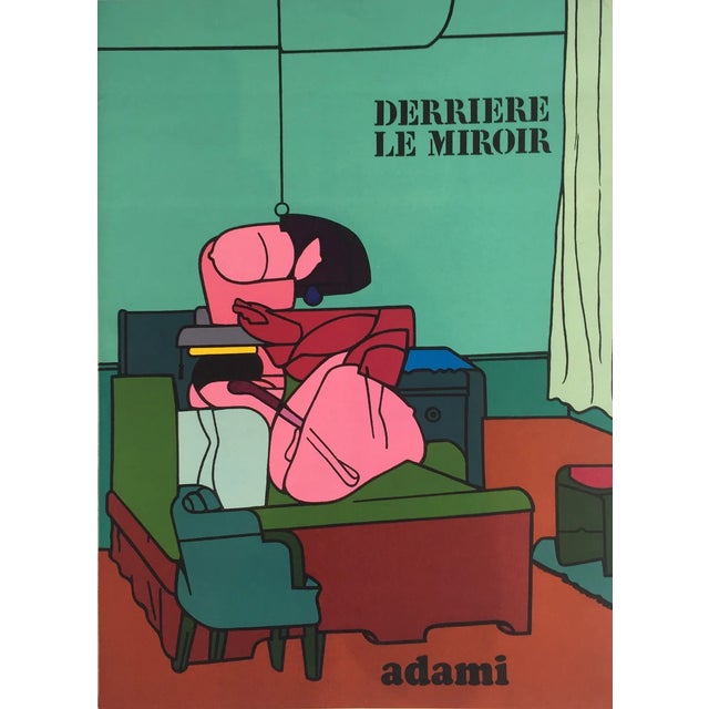 1970 Adami Original Lithograph Dm01188 Derriere Le Miroir | Chairish