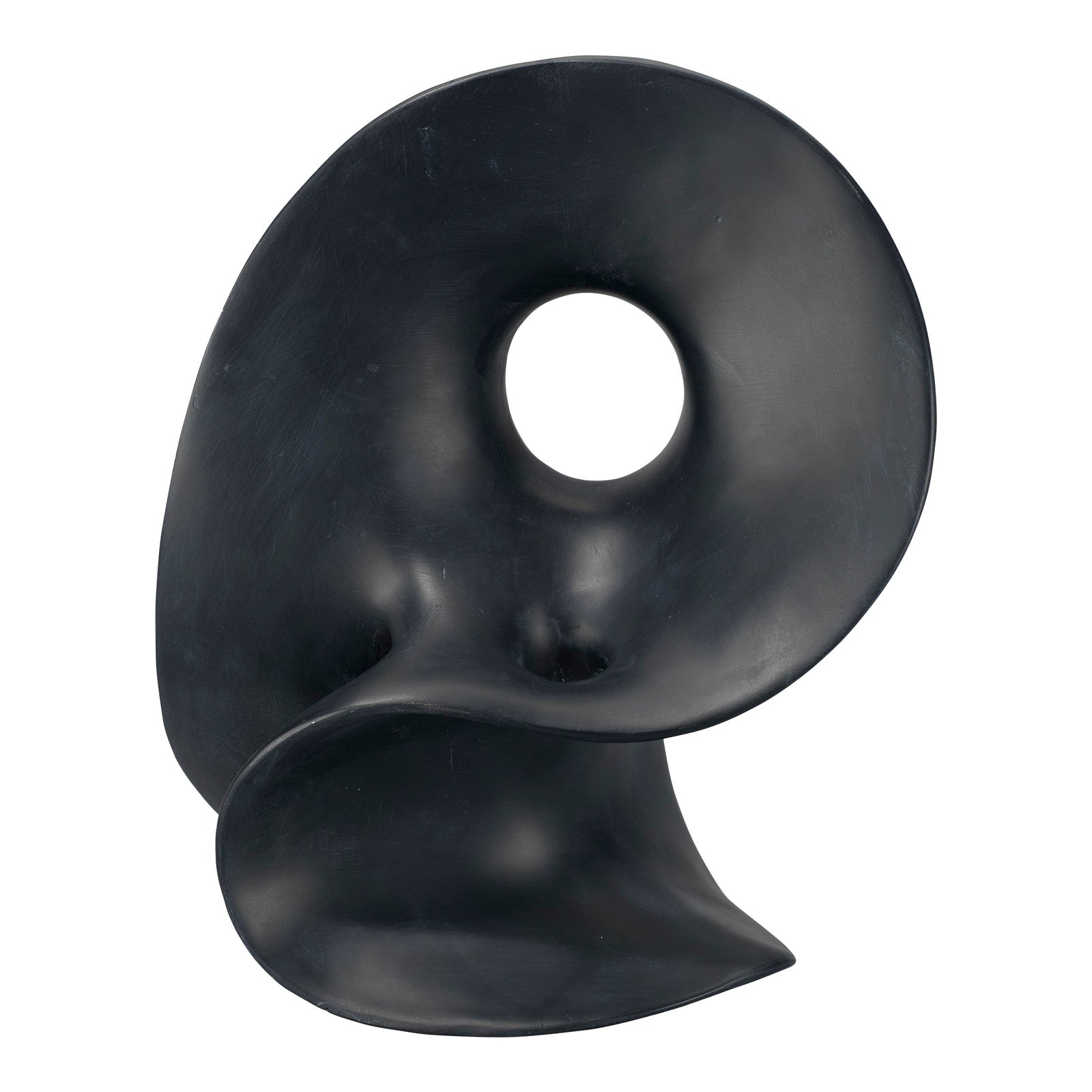 Amorphous Table Object in Black, Small | Chairish