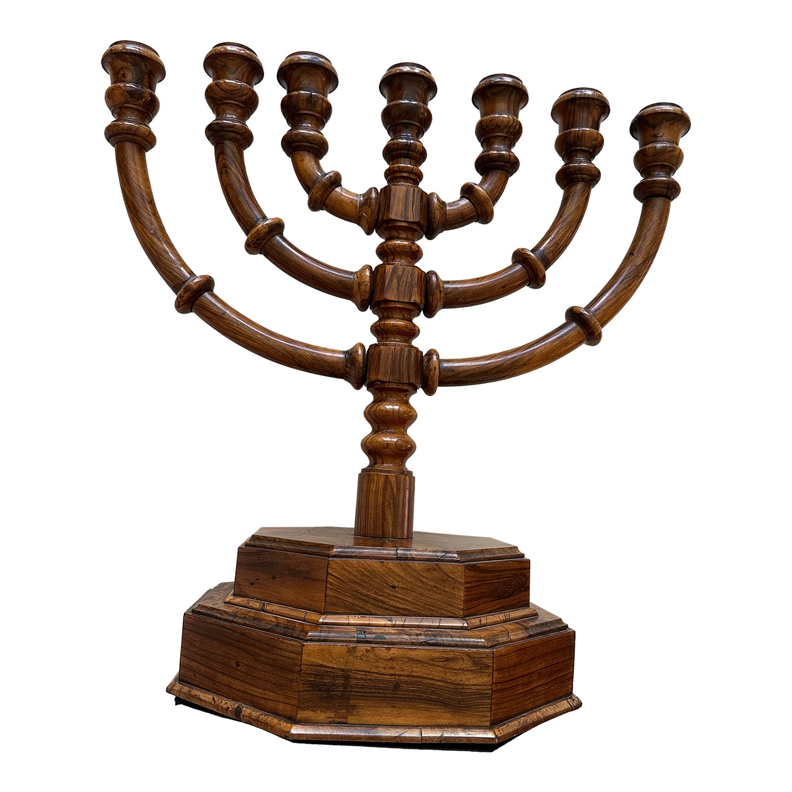 19th Century Wooden Menorah | Chairish