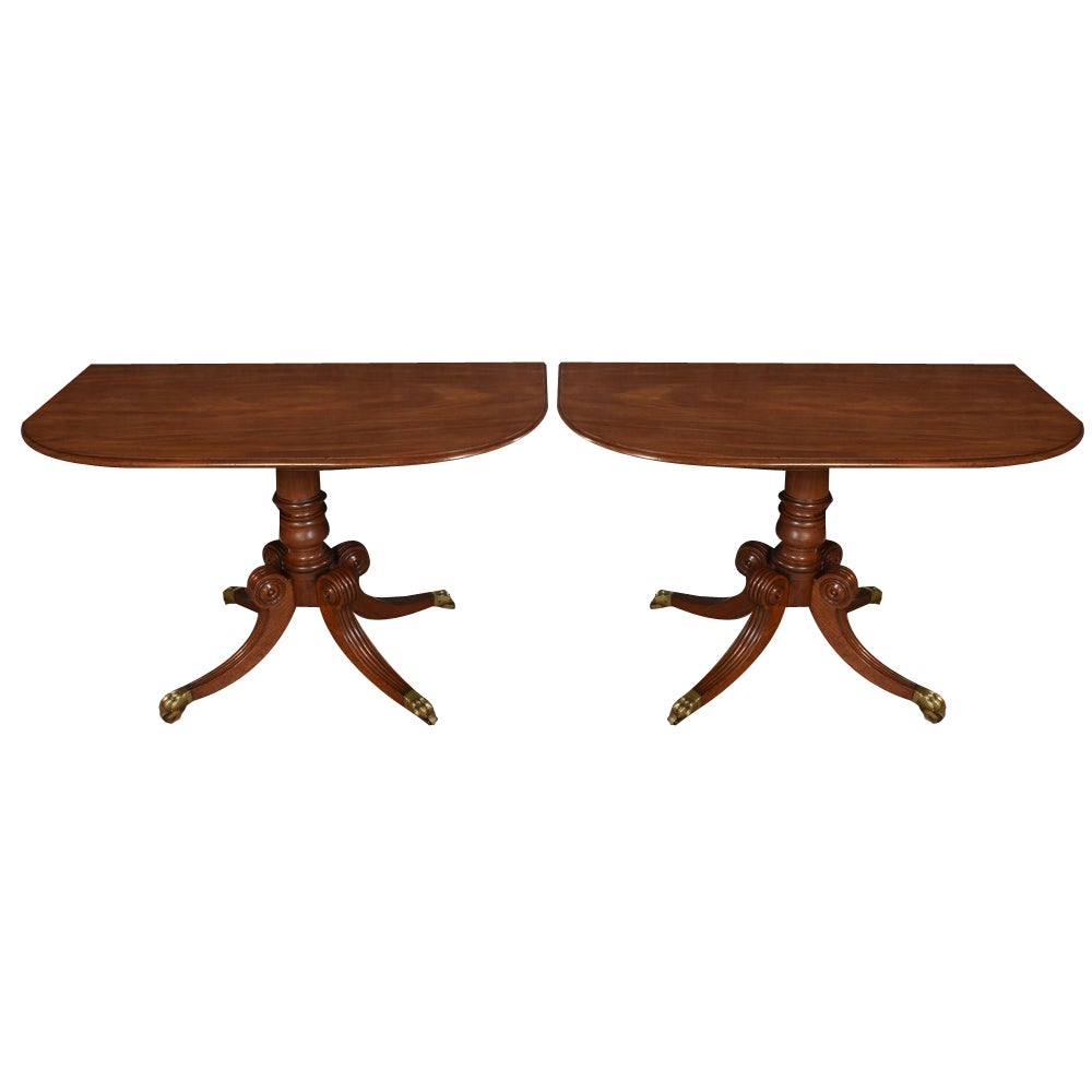 Regency Hall Tables, Set of 2 | Chairish