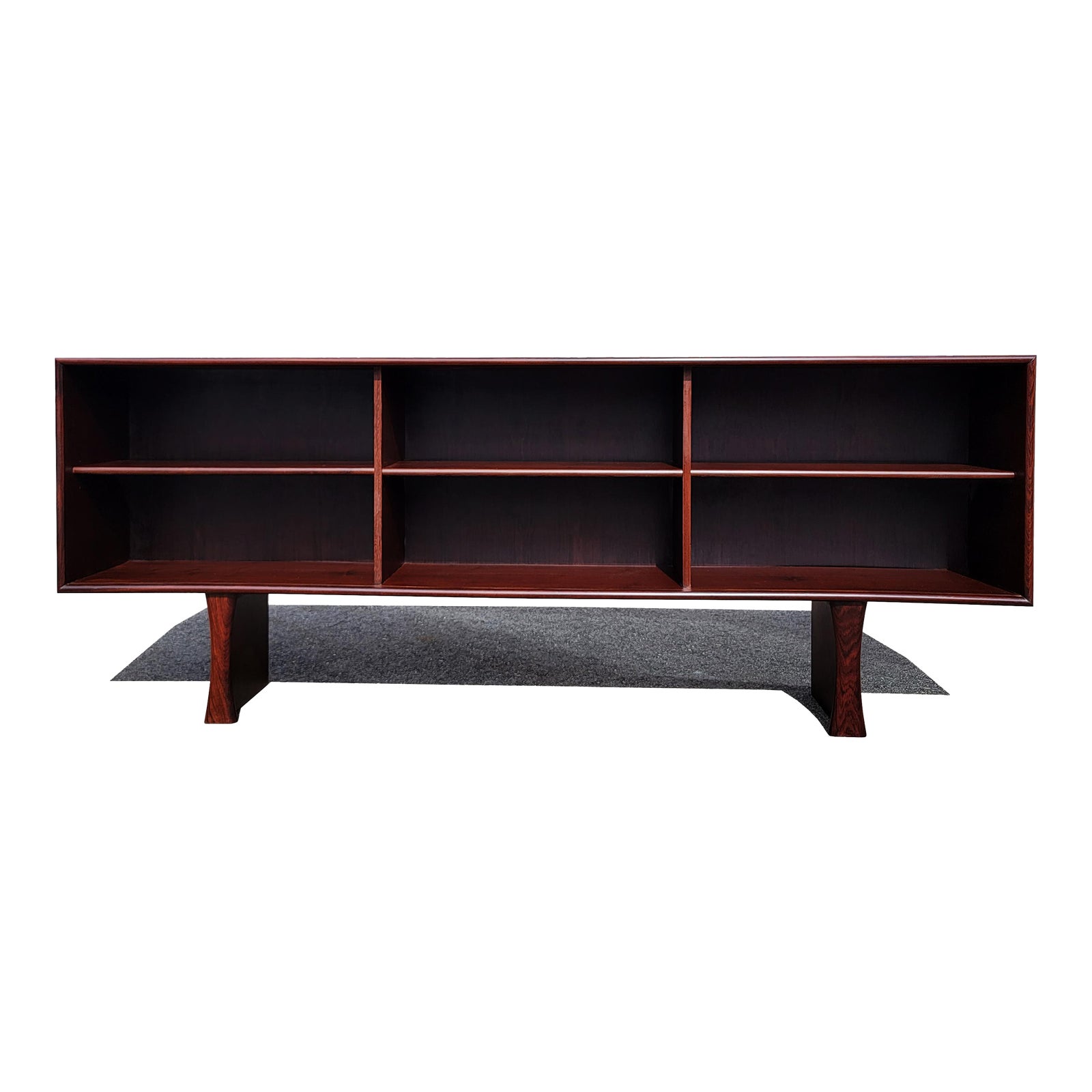 1970s A Danish Mid-Century Modern Rosewood Bookcase by Hp Hansen | Chairish