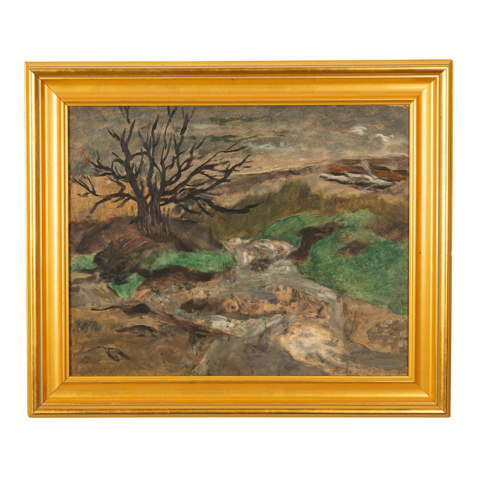 American Wpa Oil Painting High Desert Landscape Pacific Northwest ...