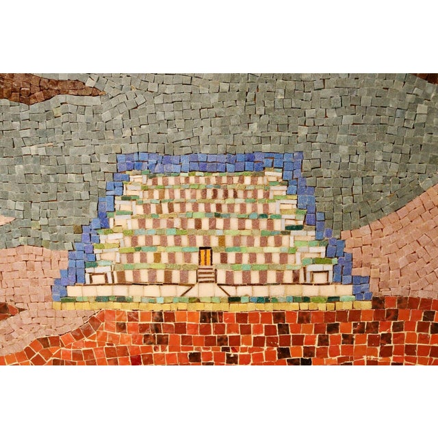 Edgar Louis Yaeger World Wonders Modern Mosiac 1986 | Chairish