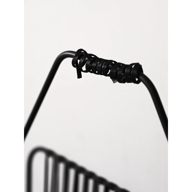 1960s Vintage Metal Magazine Rack | Chairish