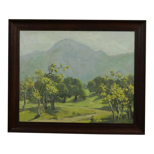 Ralph Holmes California Impressionist Oil on Board Plein Air Painting ...