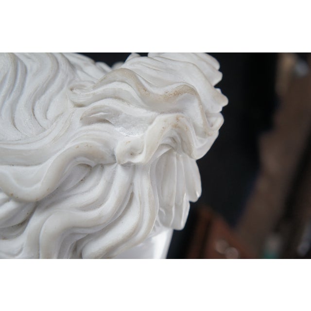 Mid 20th Century Italian School Carved Marble Two Tone Shoulder Bust ...