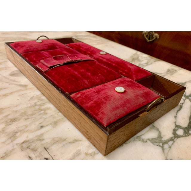 Antique Victorian Walnut Sewing or Jewelry Box | Chairish