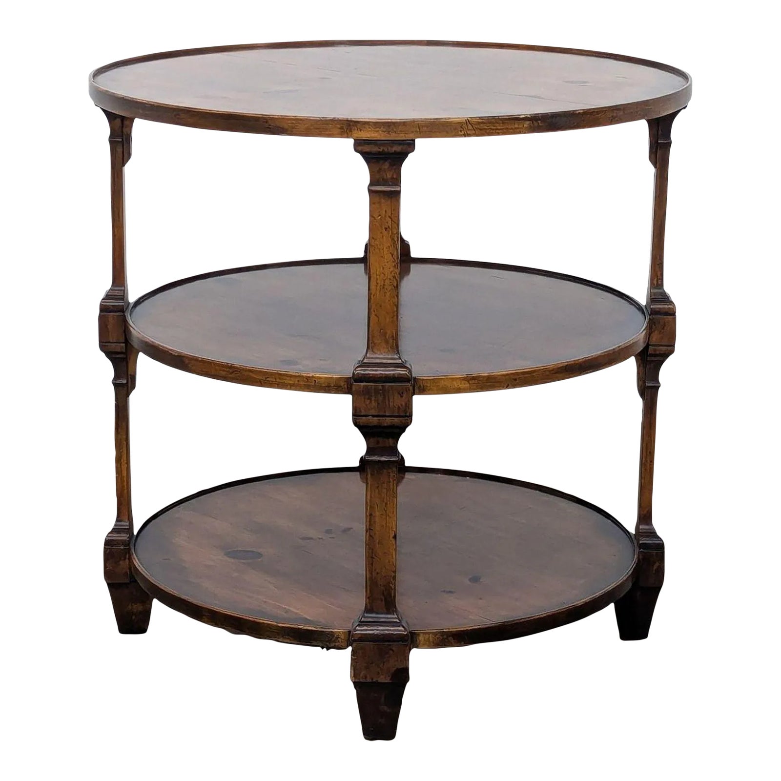 Vintage Henredon Acquisitions Three Tier End Table | Chairish