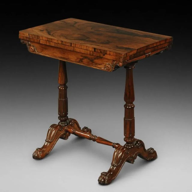 19th Century Gillows Rosewood Card Table | Chairish