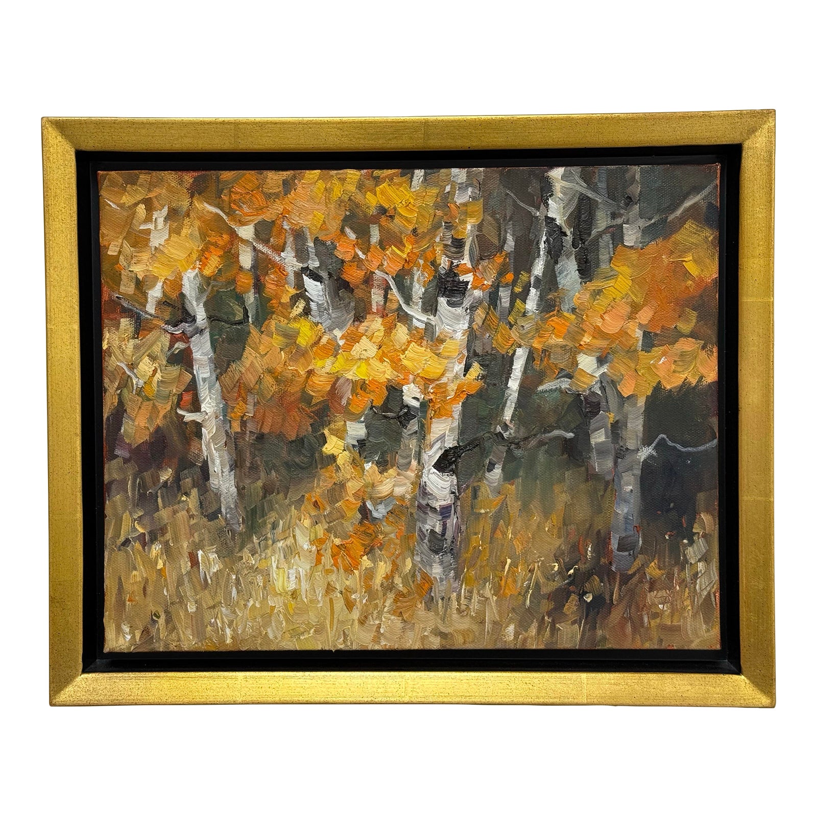 Andy Skaff Original Oil Painting From His Aspen Series, Signed | Chairish