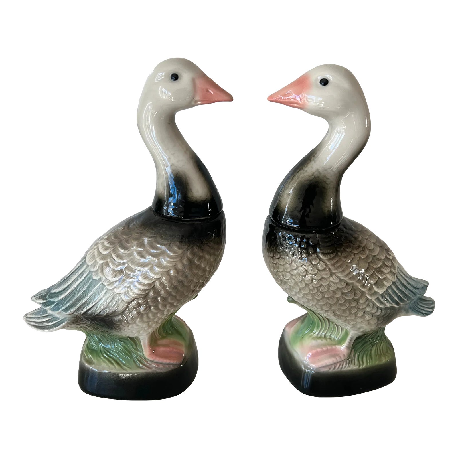 Vintage 1979 Jim Beam Goose Decanters a Pair | Chairish
