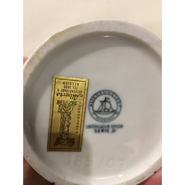 Mid 20th Century Alberts German Bird Pottery Crock | Chairish