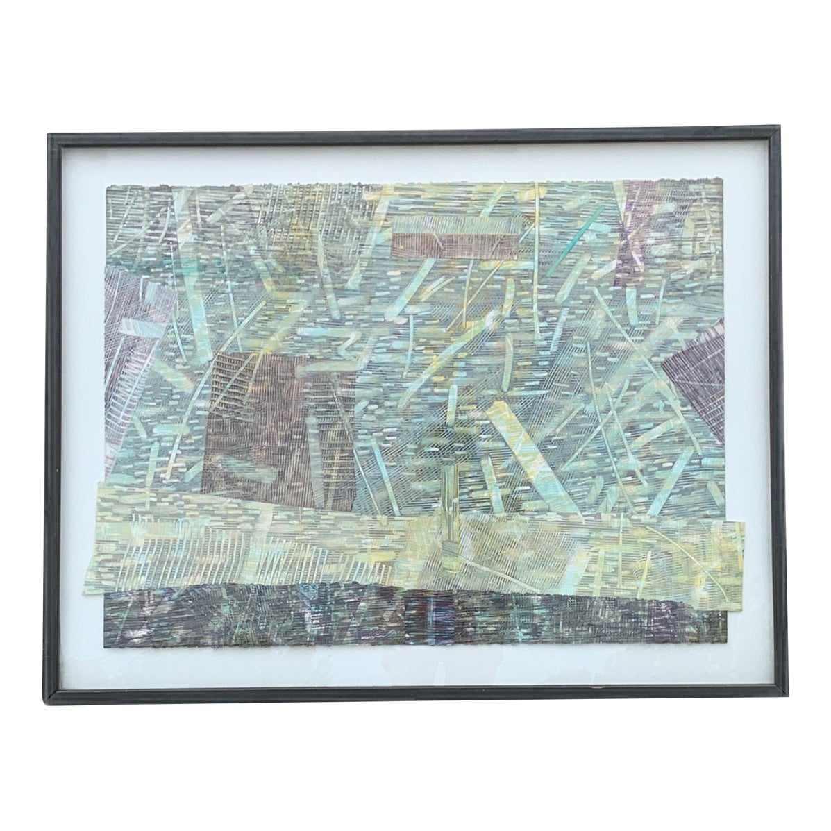 Cima Katz Abstract Monoprint Collage | Chairish