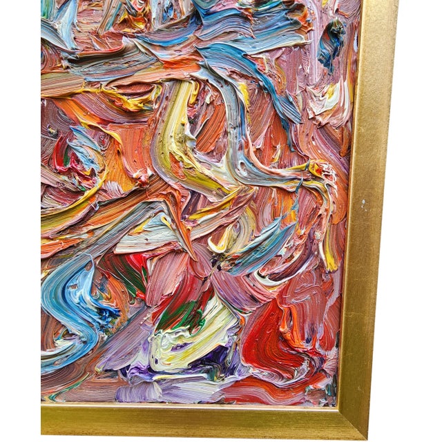 Contemporary Abstract Expressionist Original Oil Painting "Flowing" by ...