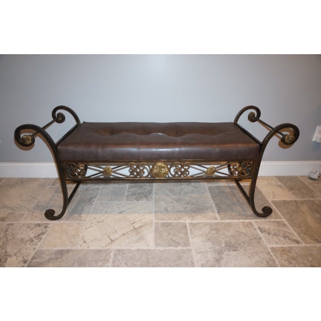 Theodore Alexander Neoclassical Bronze Mounted Solid Wrought Iron ...