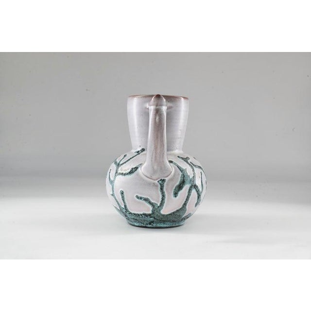 1950s Bruno Dose's for Poterie Du Breuil Signed Ceramic Pitcher | Chairish