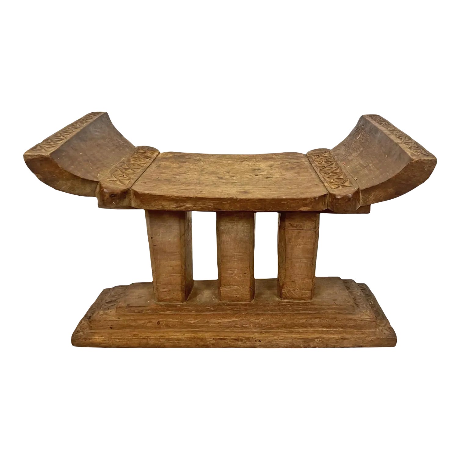 Carved Original Antique Asante Stool | Chairish