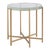 Contemporary Royal End Table, Gold | Chairish