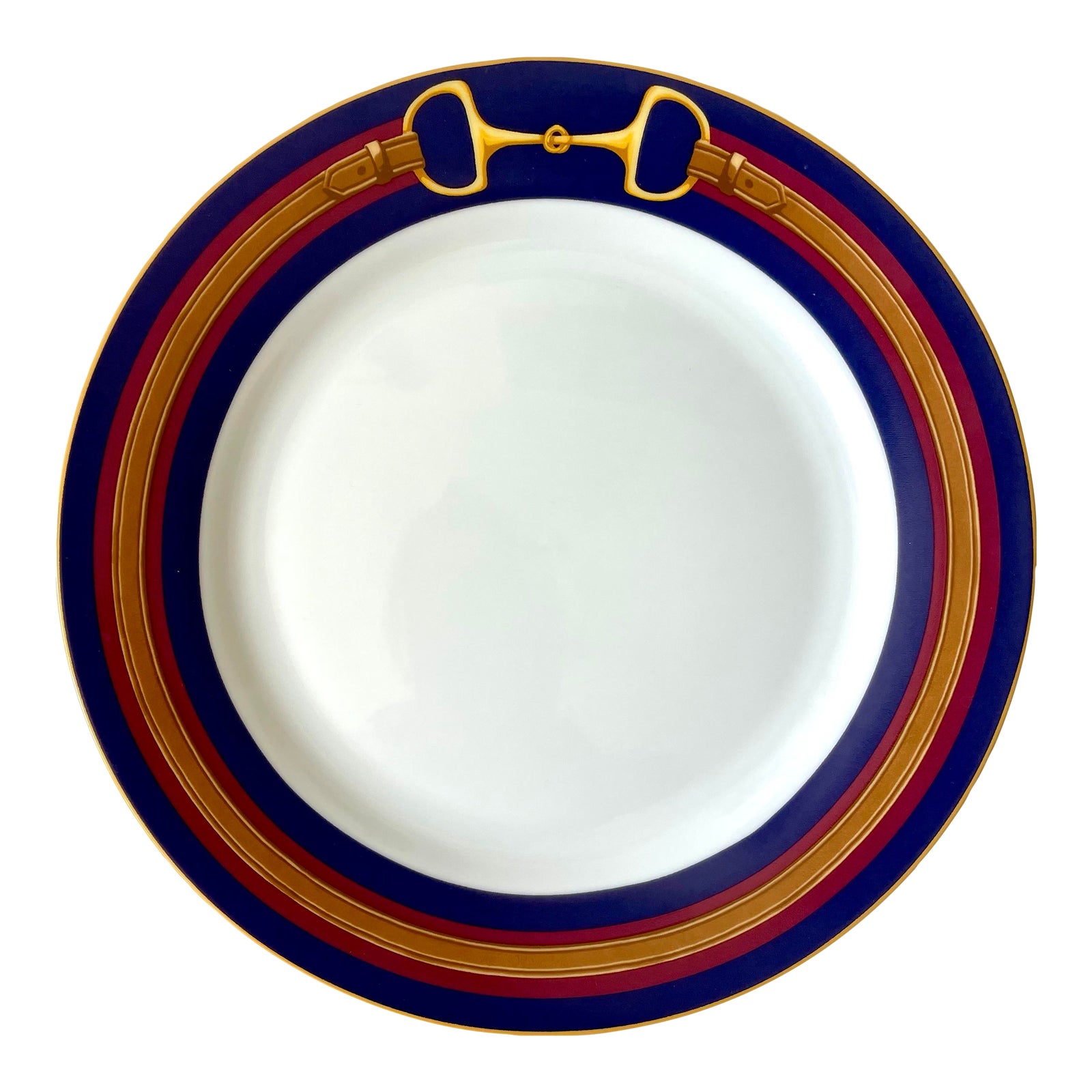 Vintage Ralph Lauren Sadie Equestrian Dinner Plate | Chairish