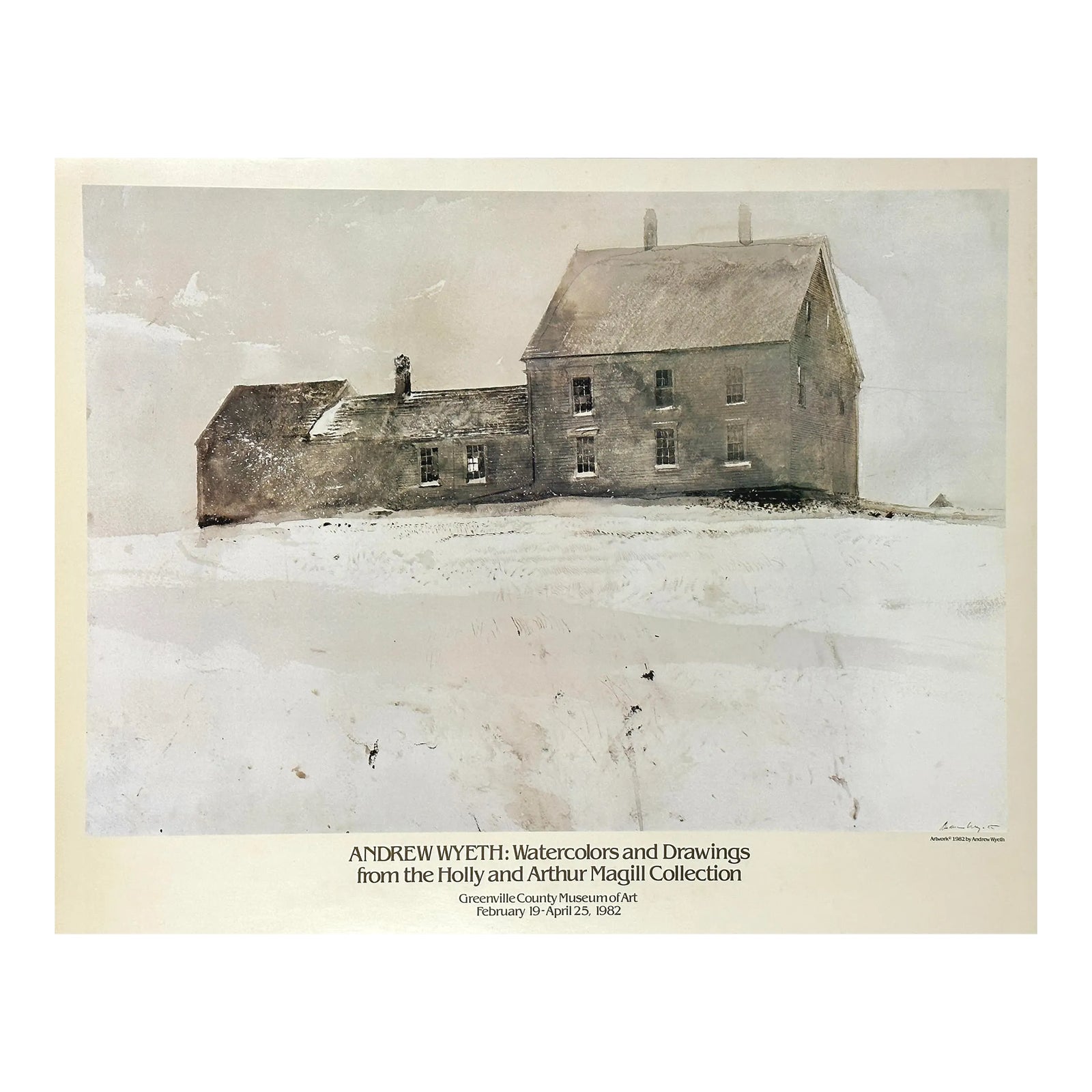 Vintage 1982 Andrew Wyeth: Watercolors and Drawing Exhibition ...