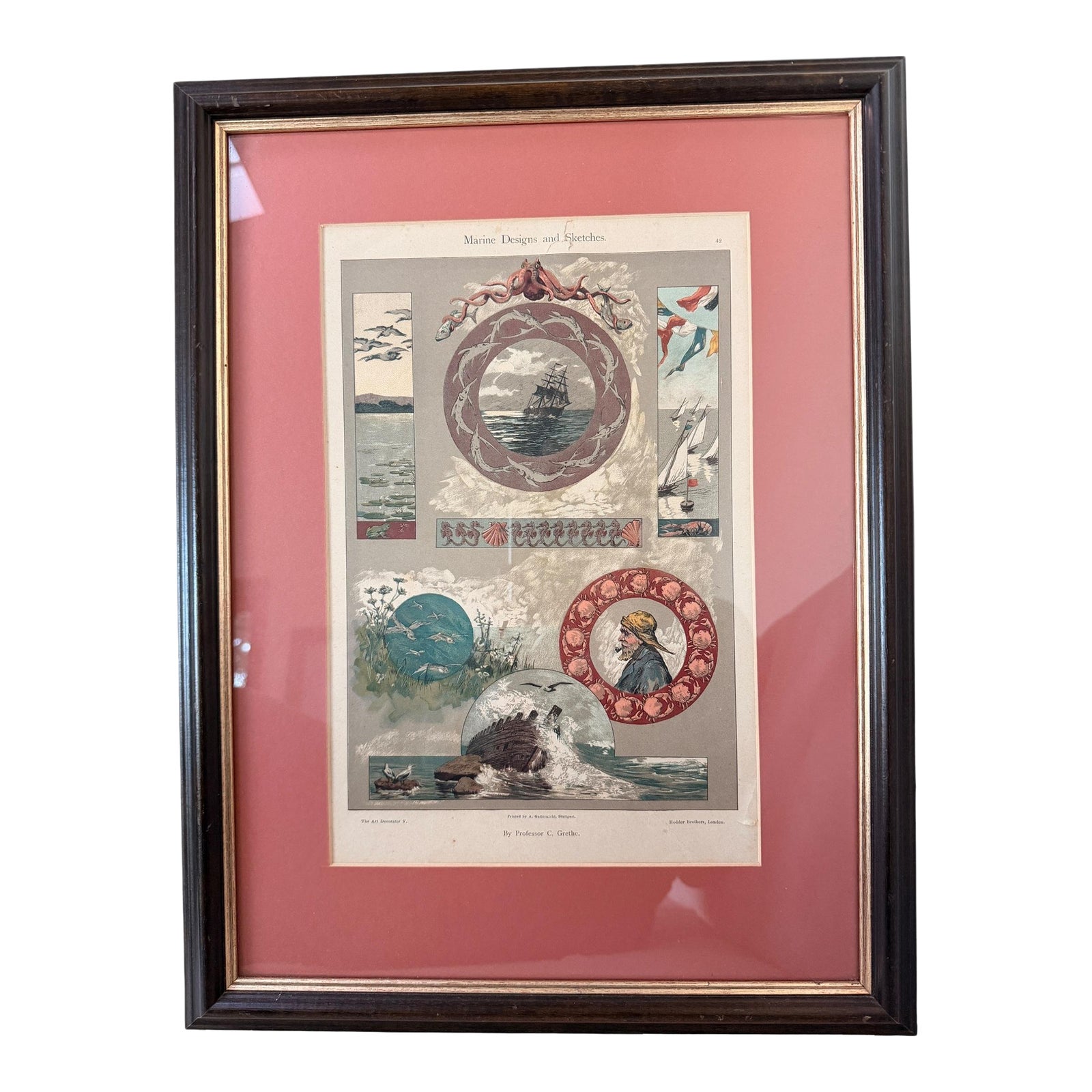 Marine Designs and Sketches by Professor C. Grethe – 19th-Century ...