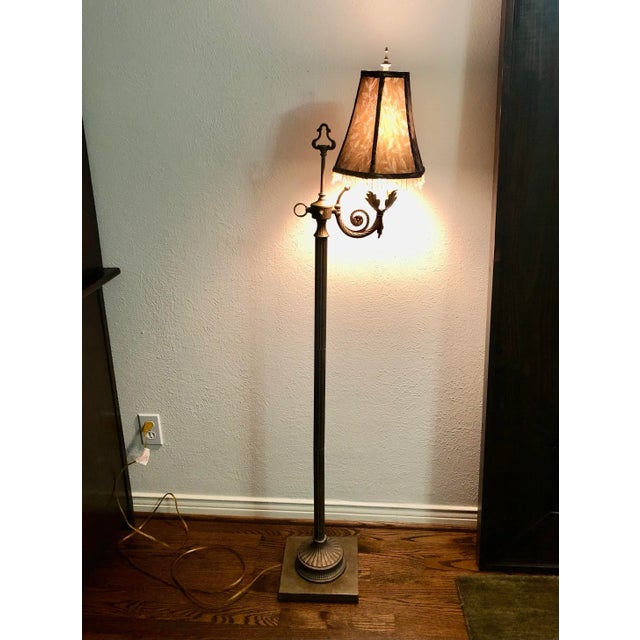 Vintage 1960s Danish Ornate Bridge Floor Lamp | Chairish