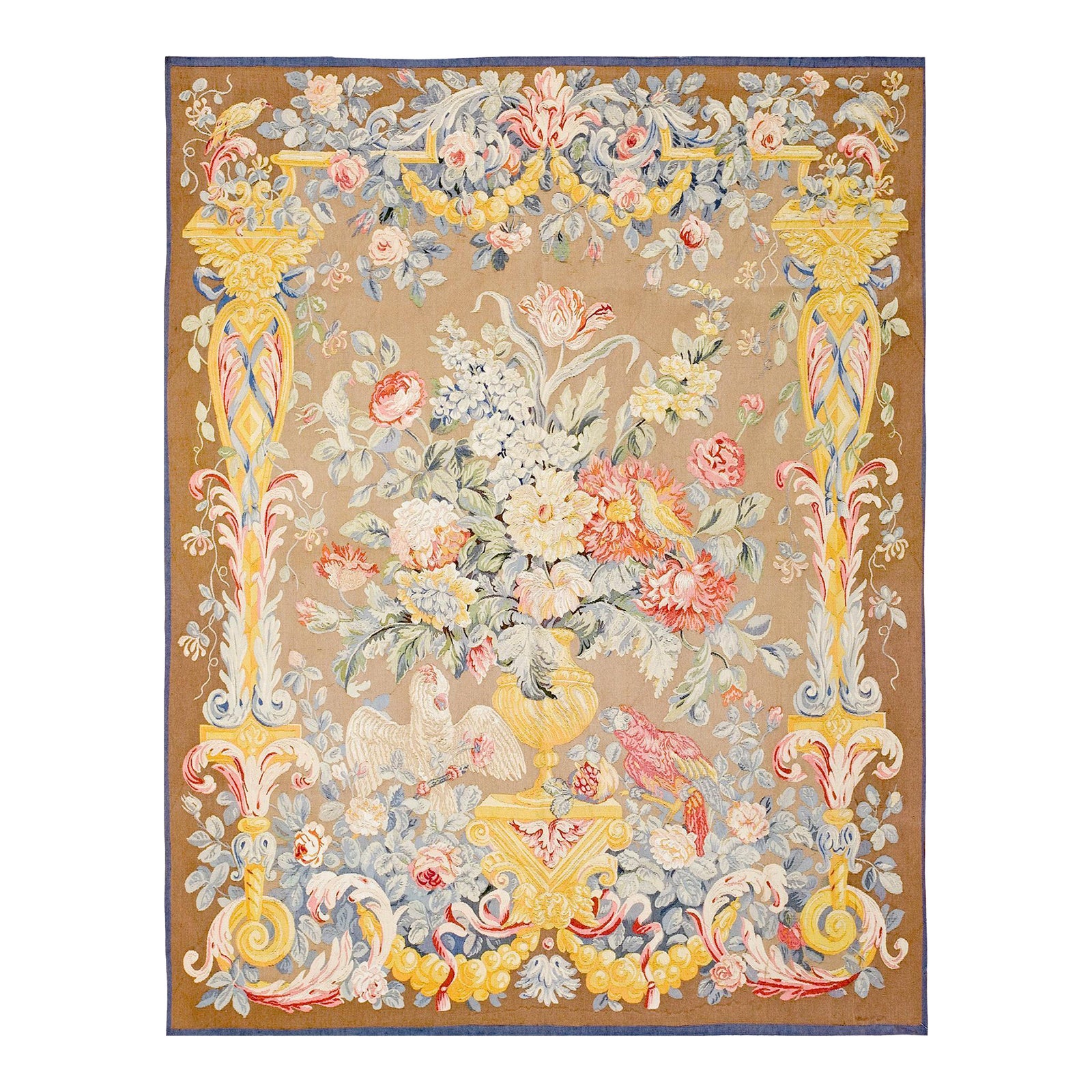 Exceptional Gray Ground Color With Floral Pattern Napoleon III Style ...