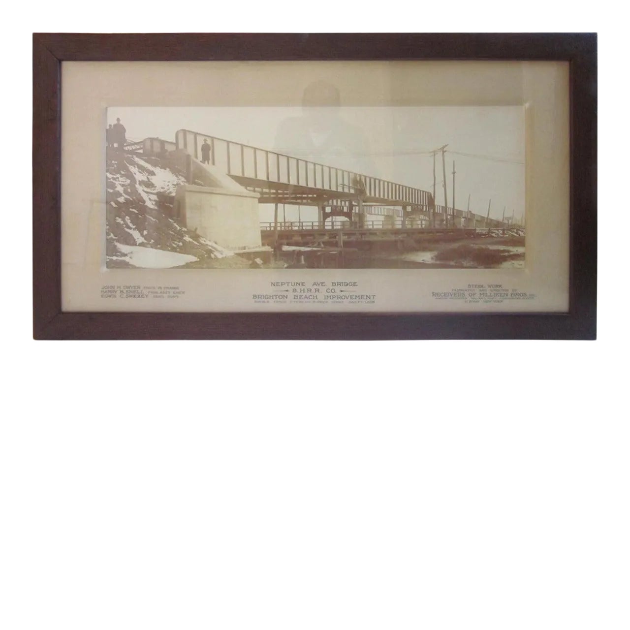 Industrial Brighton Beach NY Railroad Bridge Photograph | Chairish