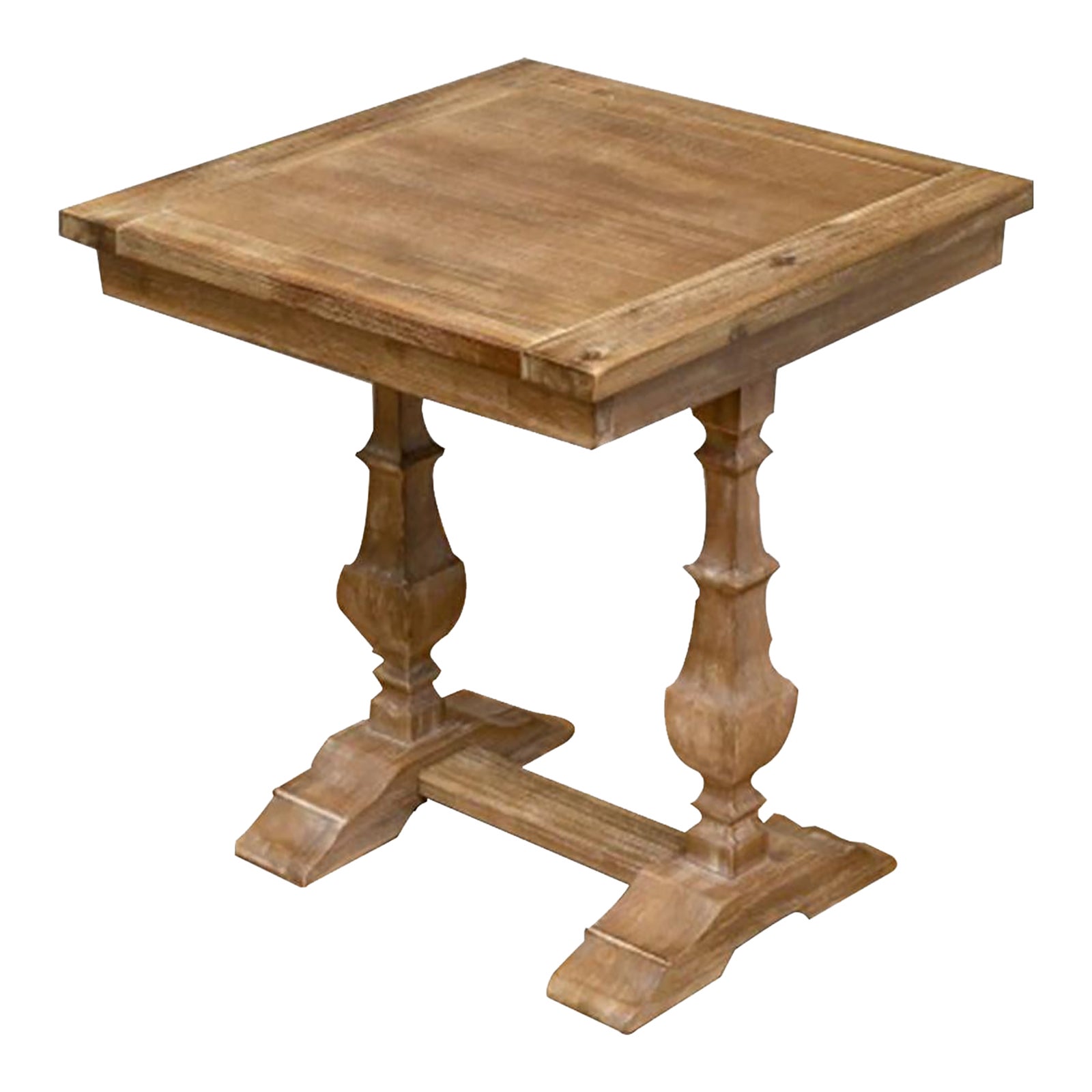 Carved Wooden Side Table | Chairish