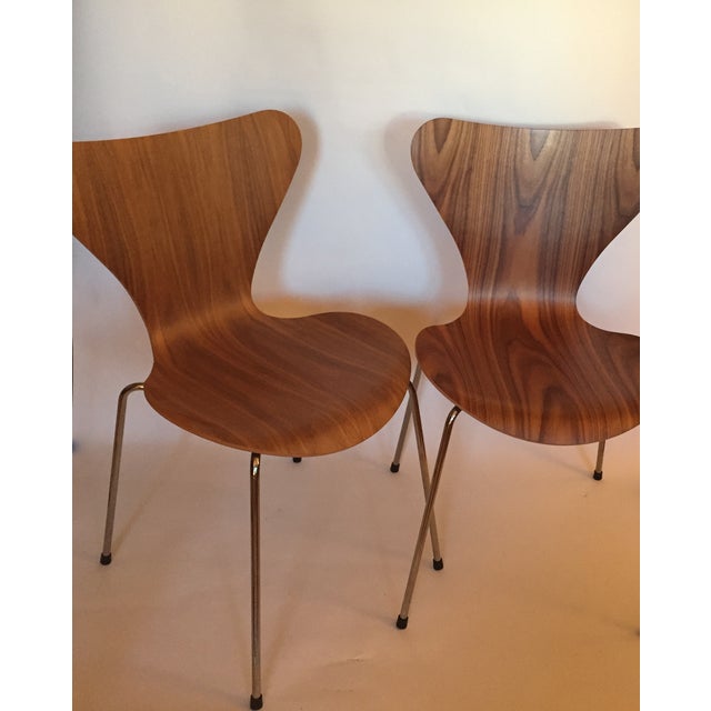 Arne Jacobsen Series 7 Chairs - Pair | Chairish