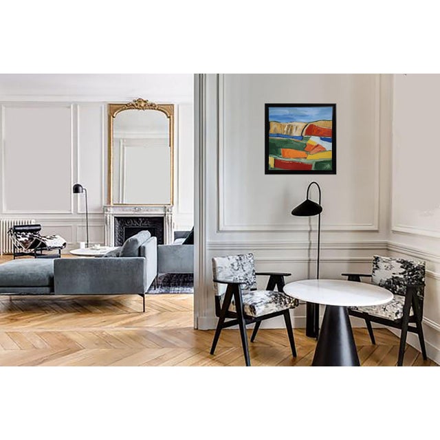 Choral Des Couleurs, Abstract Landscape, Modern Painting Framed by ...