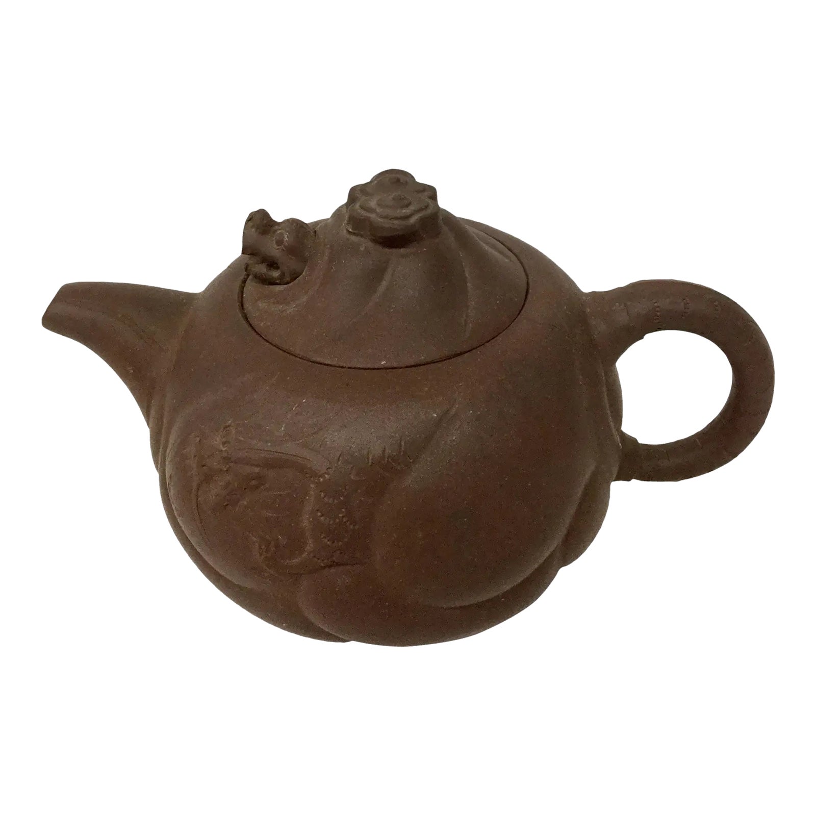 Vintage Chinese Clay Teapot | Chairish