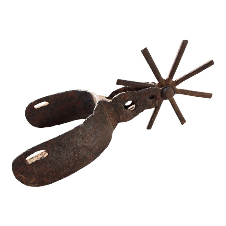 Antique Hand Forged Single Iron Spur | Chairish