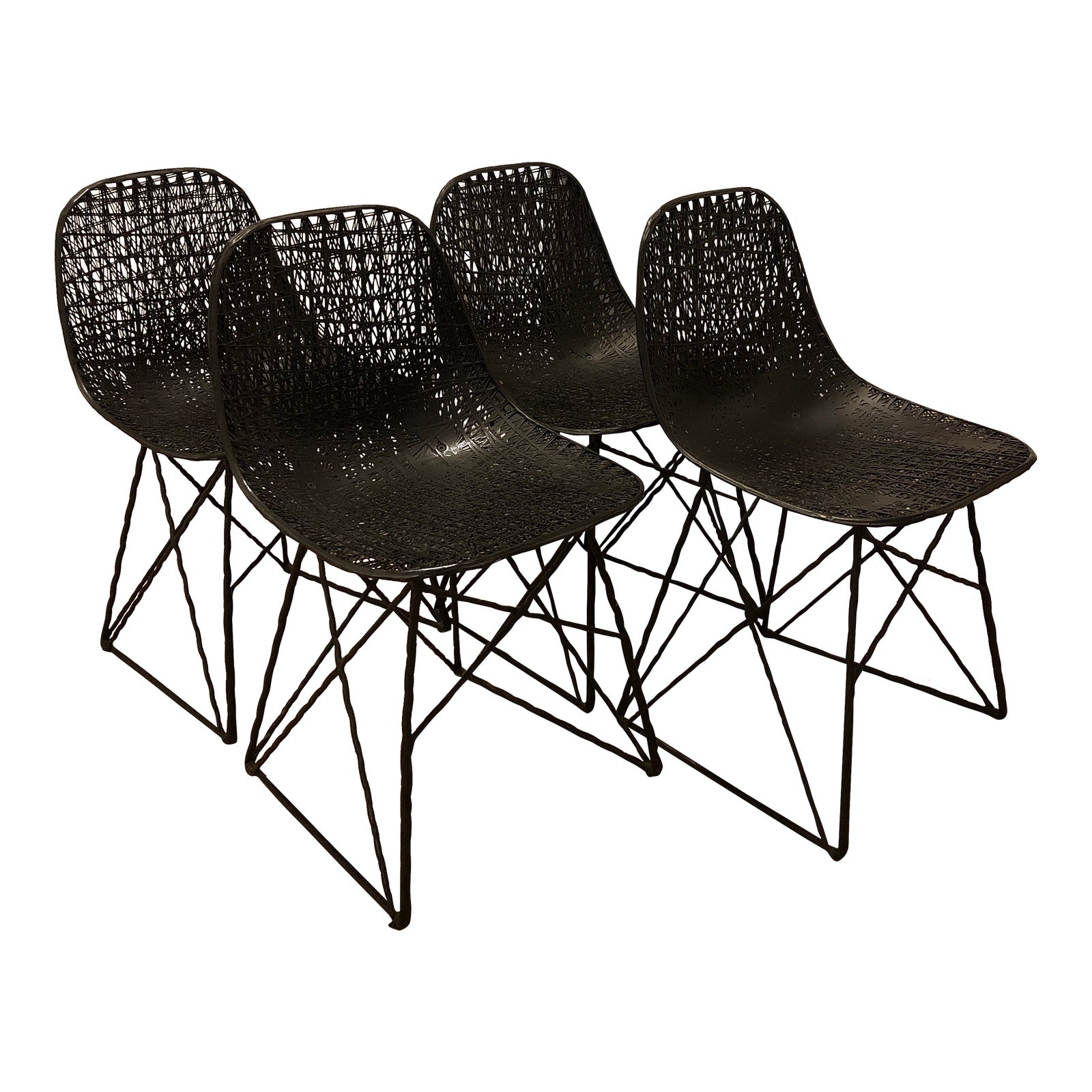 Moooi Carbon Outdoor/Indoor Chairs - Set of 4 | Chairish