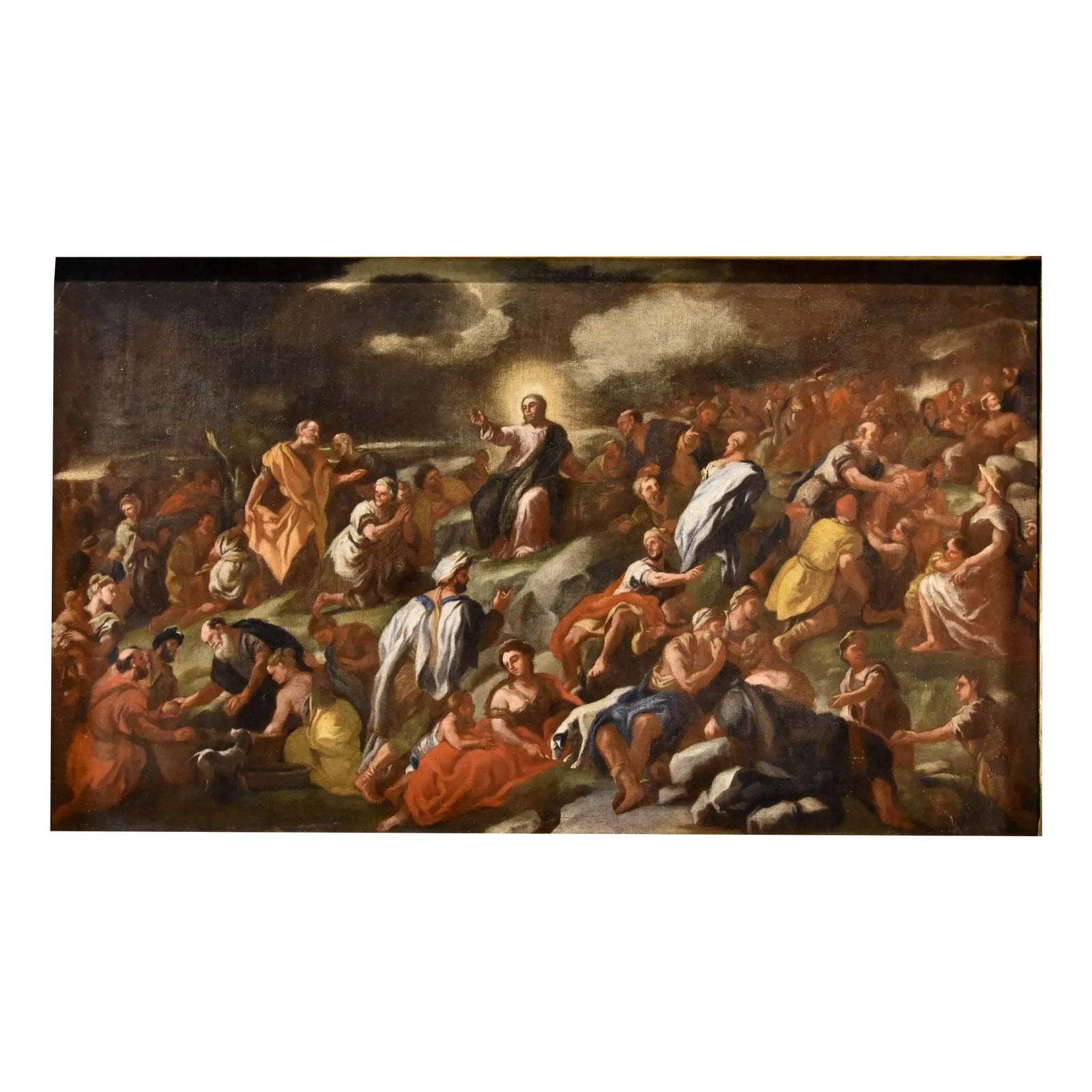 Angelo Solimena, Multiplication of the Loaves and Fishes, 1710, Oil on ...