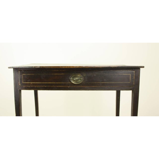 Early 19th Century Regency Painted Side Table with Bowed Top | Chairish