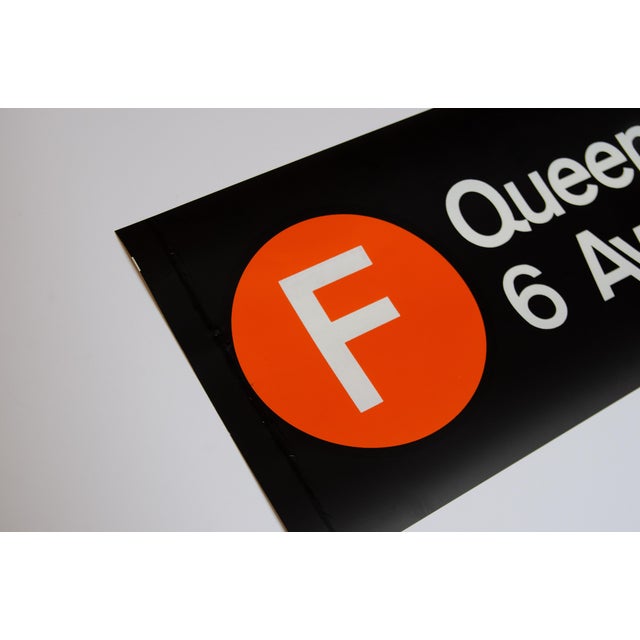 1980s New York City Subway F Train "Roll" Sign | Chairish