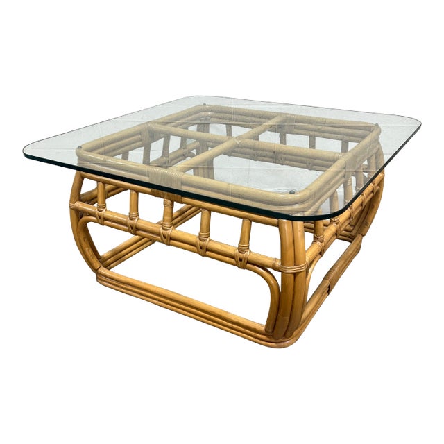 Vintage Ficks Reed Coffee Table - Sale | Chairish