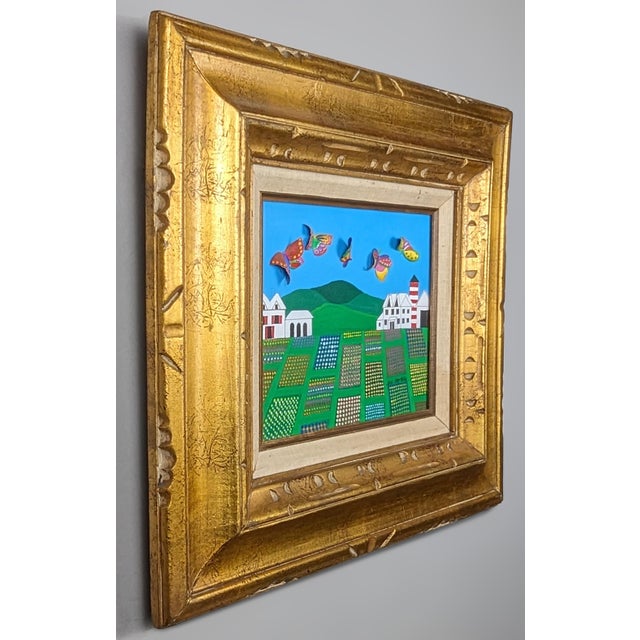 3-Dimensional Oil Painting on Canvas by Janis Jones Mattox, Late 20th ...