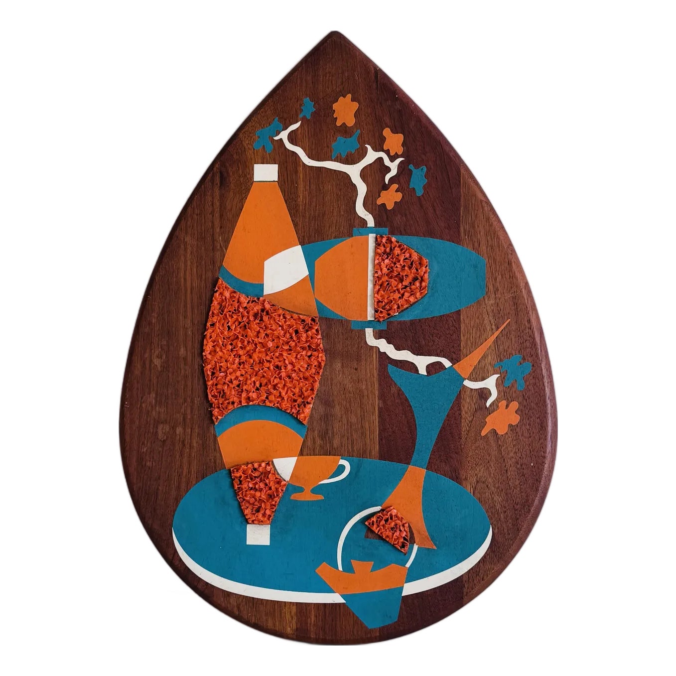 1960s Mid Century Modern Tear Drop Atomic Wall Hanging | Chairish