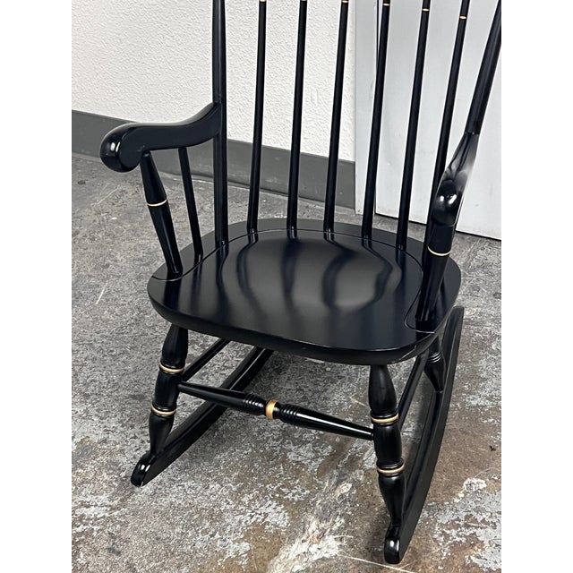 Standard Chair of Gardner the Classic Ypo Black Rocking Chair | Chairish