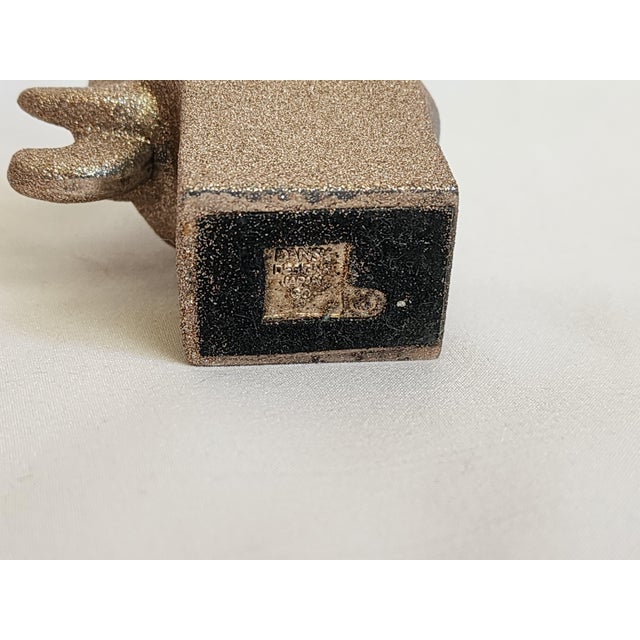 Vintage Elephant Paperweight Rose Gold Shimmer Sculpture by Gunnar ...